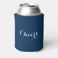 Navy Blue Nantucket Island Map Wedding Favor Can Cooler | Zazzle