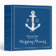 Navy Blue Nautical Anchor Wedding Planner Binder | Zazzle