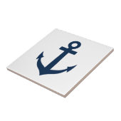 Navy blue nautical boat anchor ceramic tiles | Zazzle