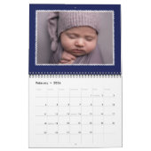 Navy Blue Nautical Rope Frame Photo Calendar | Zazzle