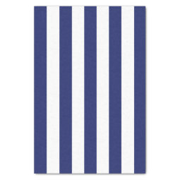 Navy Blue Nautical Stripes Tissue Paper | Zazzle
