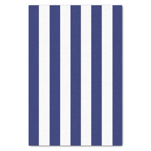 Navy Blue Nautical Stripes Tissue Paper | Zazzle