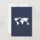 Navy Blue Passport Destination Wedding Travel RSVP Card | Zazzle