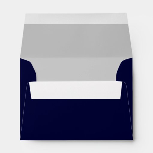 Navy Blue pattern anchor nautical wedding Envelope | Zazzle