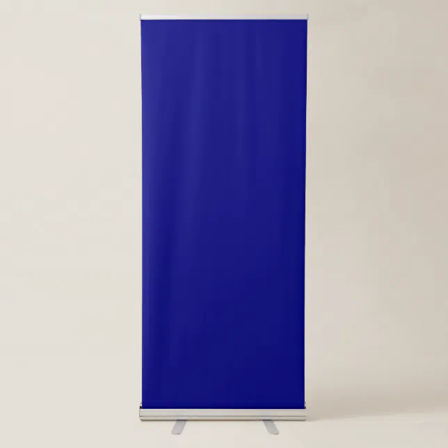 Navy Blue Retractable Banner | Zazzle
