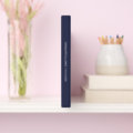 Navy Blue Signature Script Wedding Guest Book | Zazzle