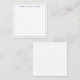 Navy Blue Simple Formal Modern Thin Border Square Note Card | Zazzle