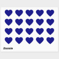 Navy Blue Solid Color | Classic | Elegant Heart Sticker | Zazzle
