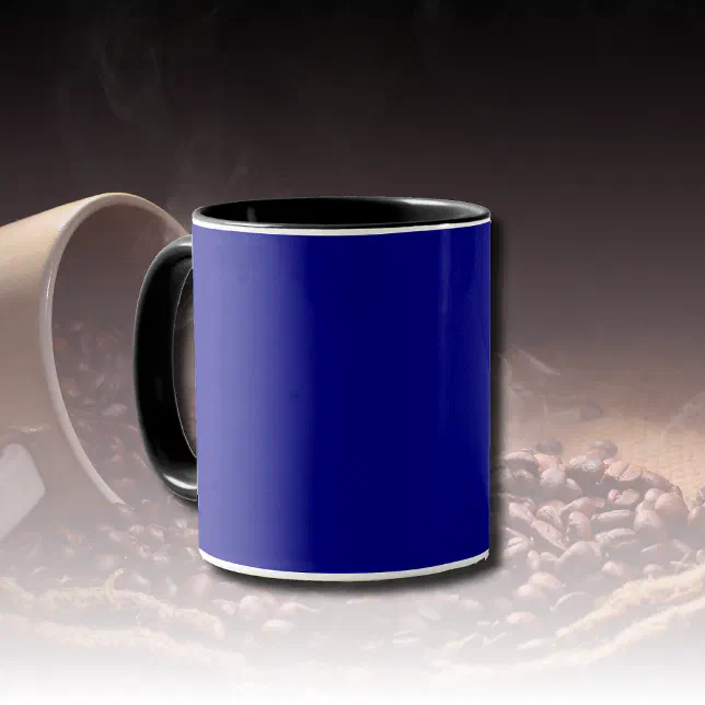 Navy Blue Solid Color | Classic | Elegant Mug | Zazzle