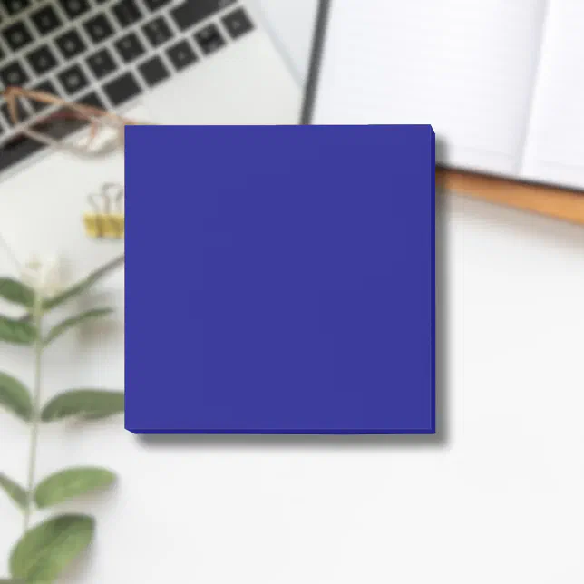 Navy Blue Solid Color | Classic | Elegant Post-it Notes | Zazzle