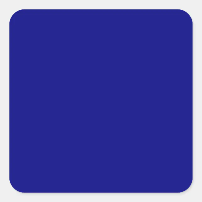 Navy Blue Square Sticker | Zazzle