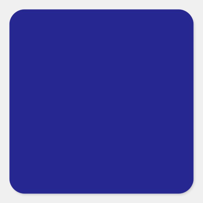 Navy Blue Square Sticker | Zazzle.com