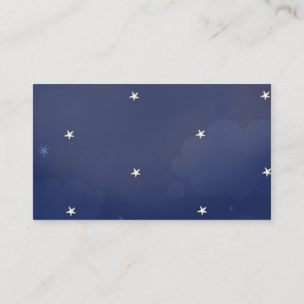 Navy Blue Starry Sky Diaper Raffle Card Tickets | Zazzle