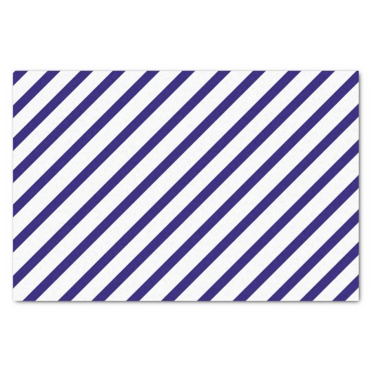 Navy Blue Stripe Tissue Paper | Zazzle.com