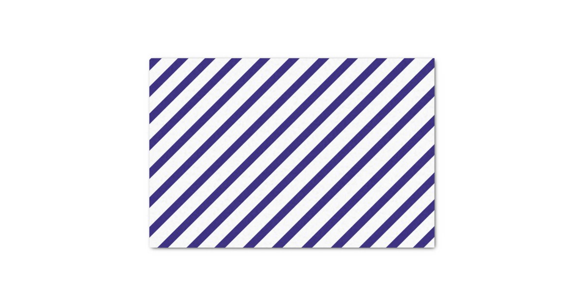 Navy Blue Stripe Tissue Paper | Zazzle