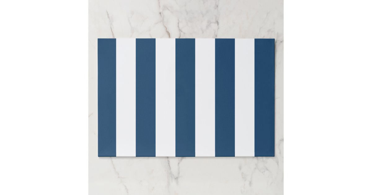 Navy Blue Stripes, White Stripes, Striped Pattern Paper Pad | Zazzle