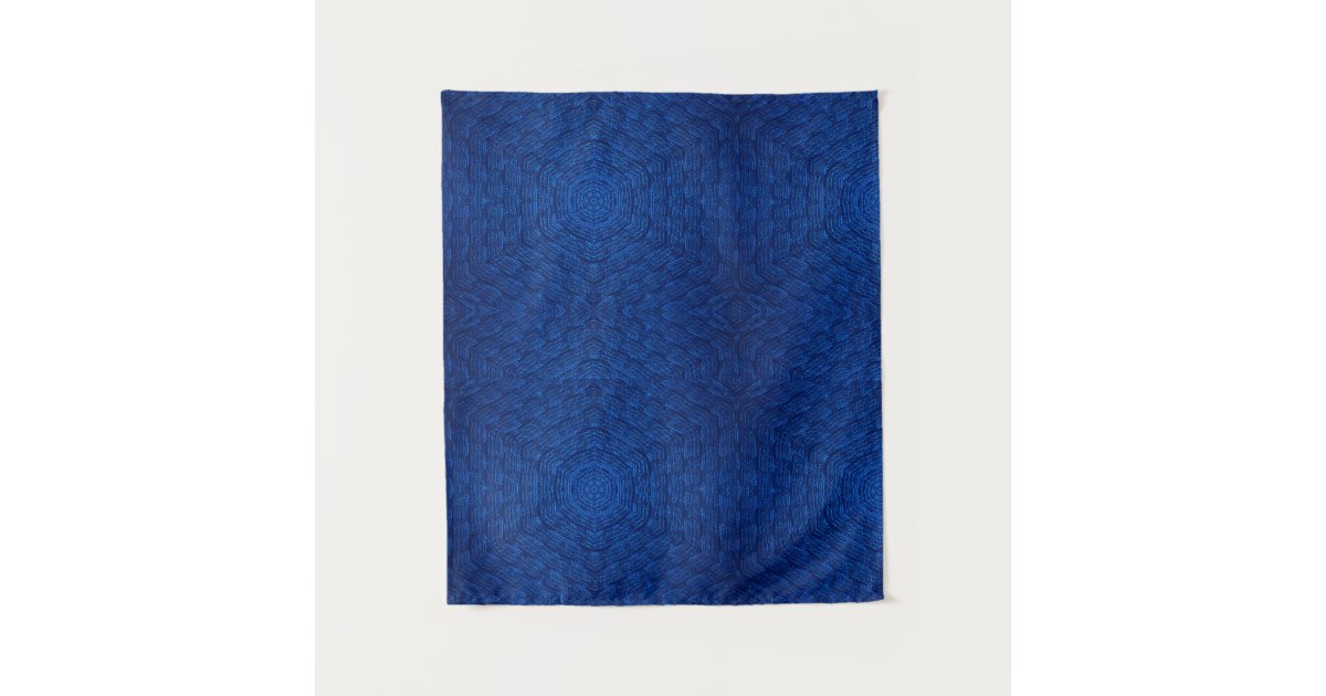 Navy blue textured tapestry | Zazzle