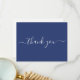 Navy Blue Thank You Note | Zazzle