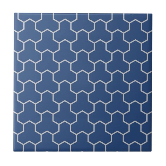 Navy Blue Tri-Hex Tile | Zazzle.com