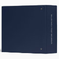Navy Blue Trust Documents Binder 2" | Zazzle