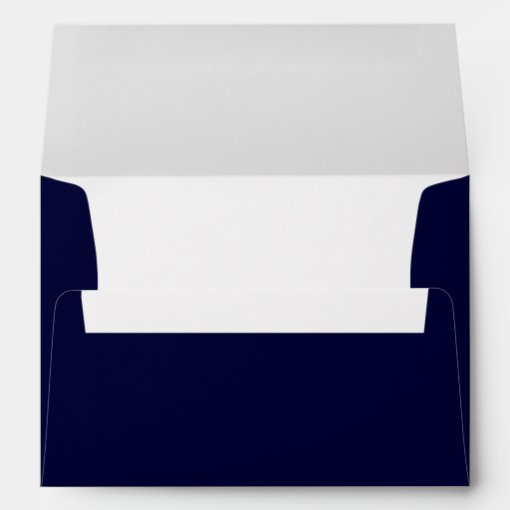 Navy Blue Wedding Envelope | Zazzle