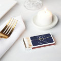 Navy Blue Wedding Favor Matchboxes | Zazzle