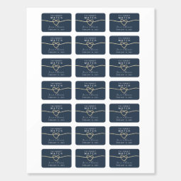 Navy Blue Wedding Favor Matchboxes | Zazzle