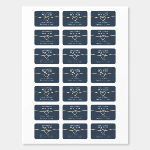 Navy Blue Wedding Favor Matchboxes | Zazzle