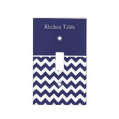 Navy Blue White Chevon your text Name Light Switch Cover | Zazzle