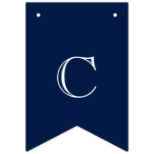 Navy Blue & White Nautical Congratulations Bunting Flags | Zazzle