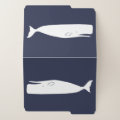 Navy Blue & White Nautical Theme File Folder | Zazzle
