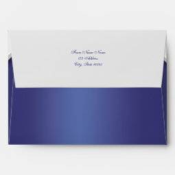 Navy Blue White Pearl Navy Blue Envelopes | Zazzle
