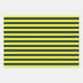 Navy Blue Yellow Patterned Wrapping Paper Sheets | Zazzle
