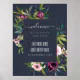 NAVY BLUSH BURGUNDY FLORAL BUNCH WEDDING WELCOME POSTER | Zazzle