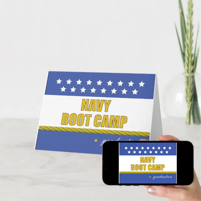 Navy Boot Camp Graduation Card | Zazzle