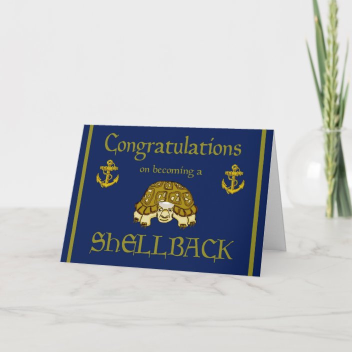 Navy Congratulations Shellback Card | Zazzle.com