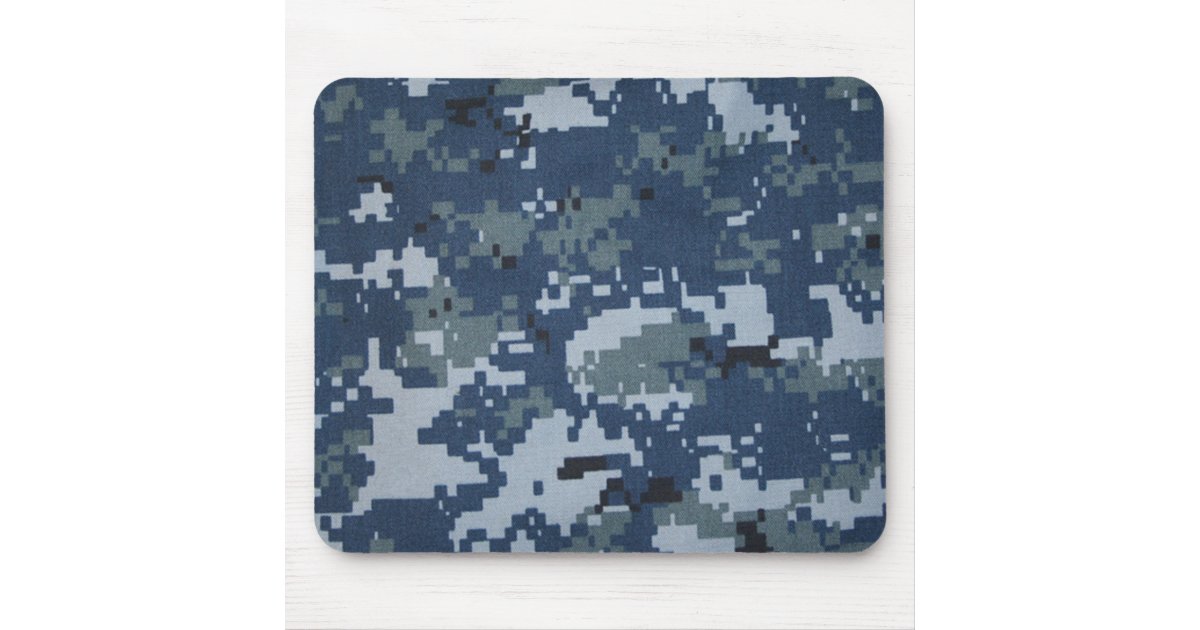 Navy Digital Camouflage Mouse Pad | Zazzle