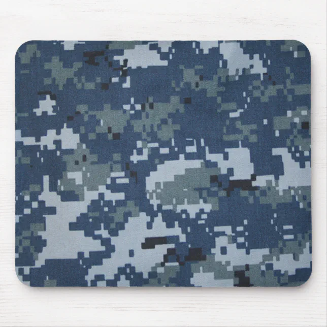 Navy Digital Camouflage Mouse Pad | Zazzle