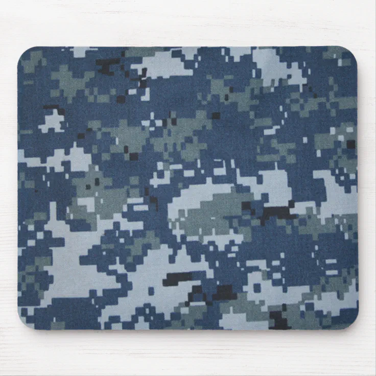 Navy Digital Camouflage Mouse Pad | Zazzle
