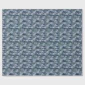 Navy Digital Wrapping Paper | Zazzle