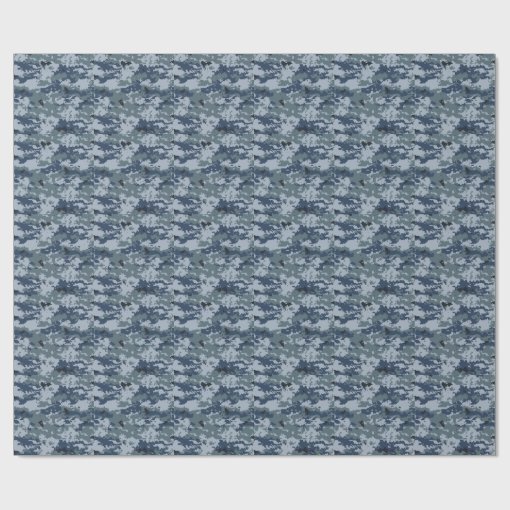 Navy Digital Wrapping Paper | Zazzle