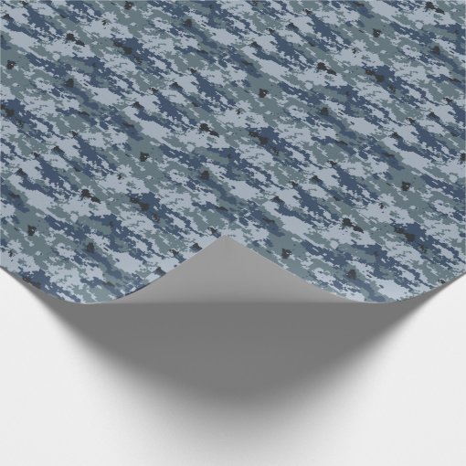 Navy Digital Wrapping Paper | Zazzle
