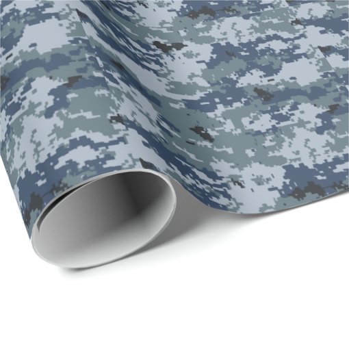 Navy Digital Wrapping Paper | Zazzle