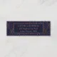 Navy Gold Art Deco Pattern Custom Address Card | Zazzle