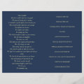 Navy Hand Lettered Chic Flourish Funeral Memorial | Zazzle