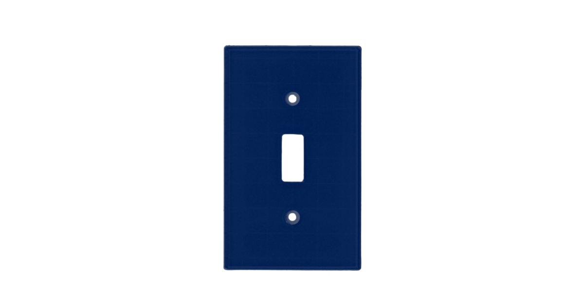 Navy Indigo Solid Color | Classic and Elegant Light Switch Cover | Zazzle