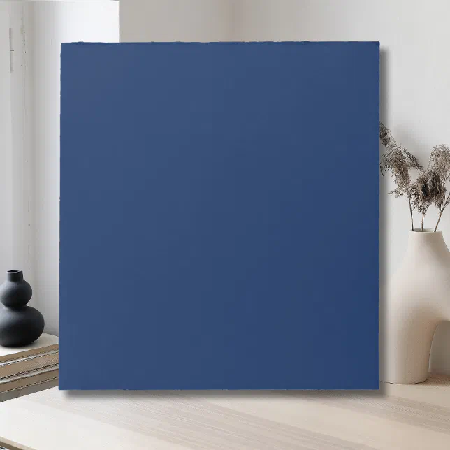 Navy Indigo Solid Color | Classic and Elegant Notepad | Zazzle