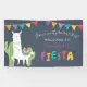 Navy Llama Fun Cactus Birthday Party Welcome Banner | Zazzle