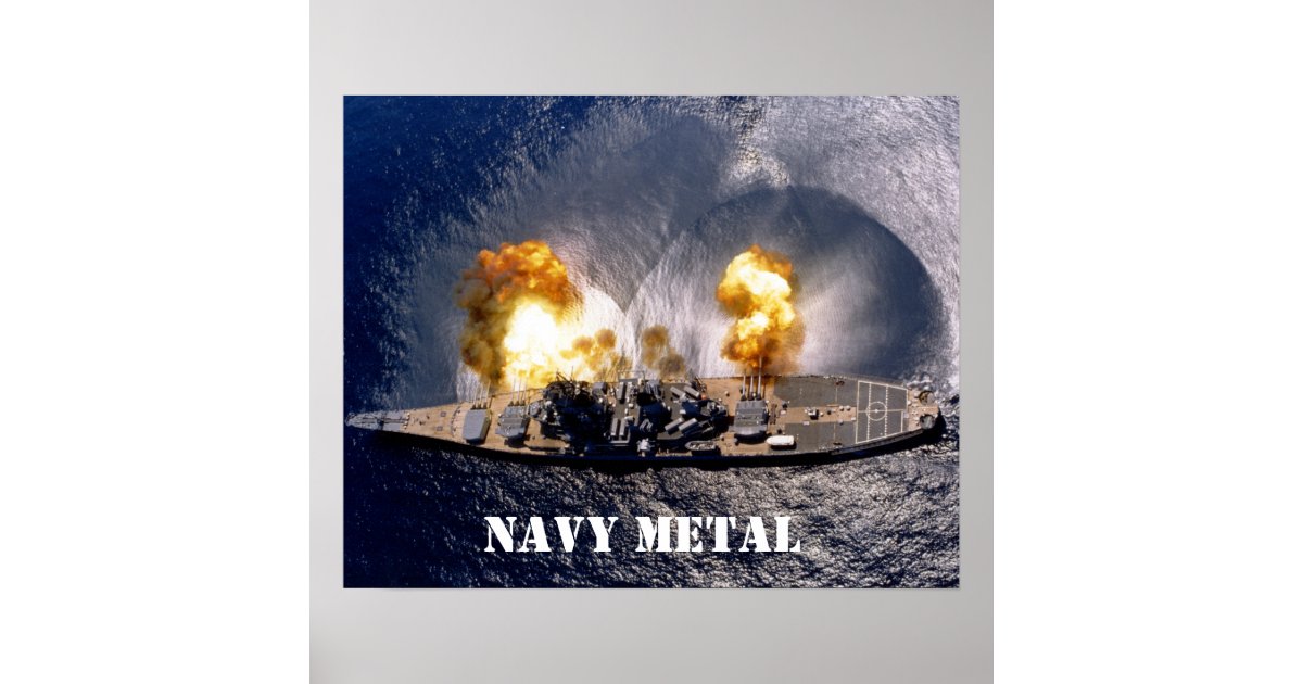 navy metal poster | Zazzle