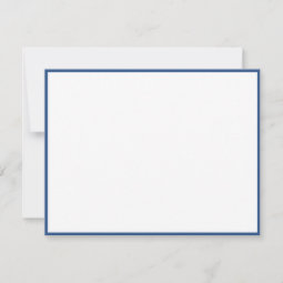 navy nautical minimalist personalized Stationery Note Card | Zazzle
